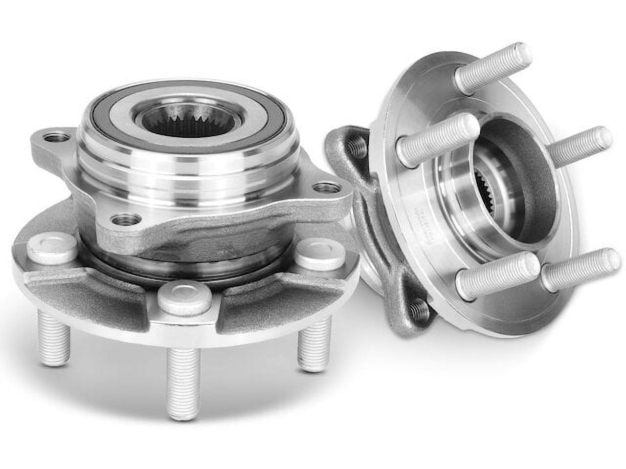 Rear Wheel Hub Assembly Set 2 - Compatible with 2015 - 2022 Ford ...