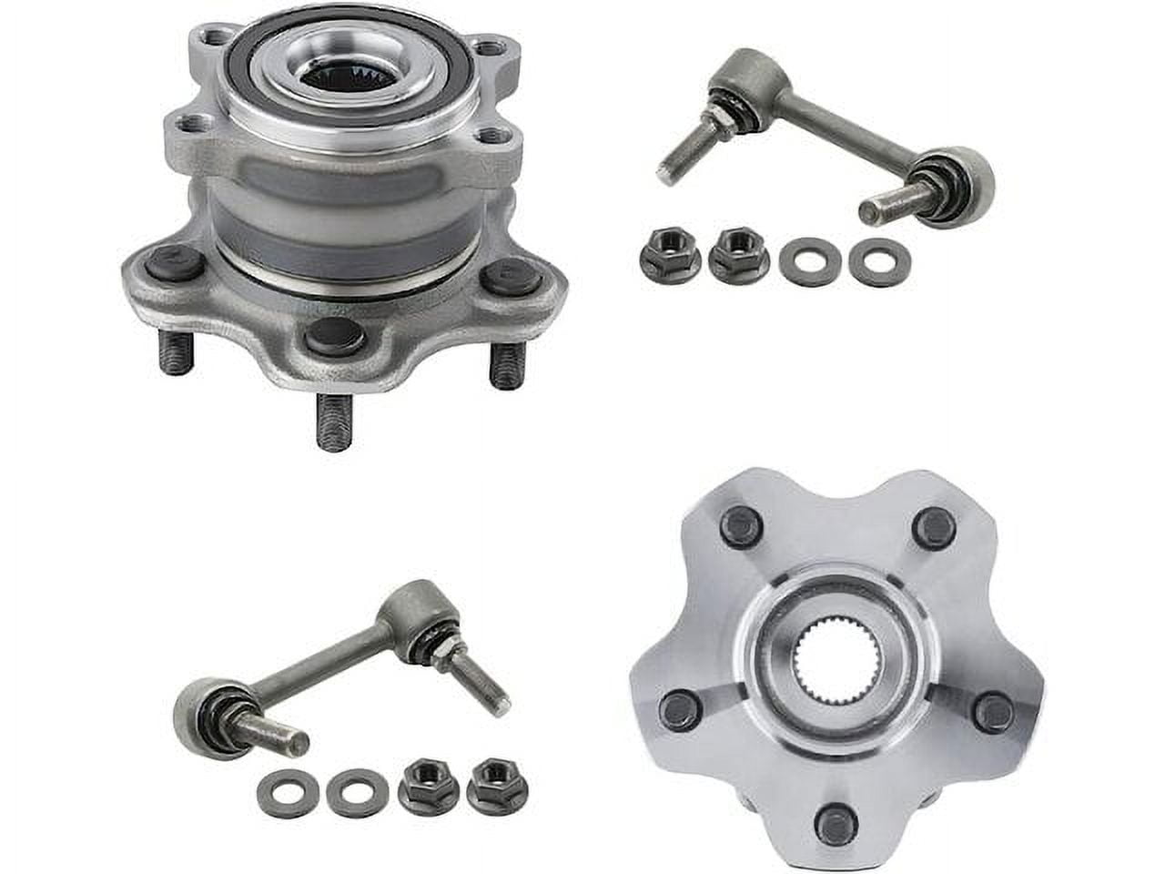 Rear Wheel Hub and Sway Bar Link Kit - Compatible with 2013 - 2019 ...