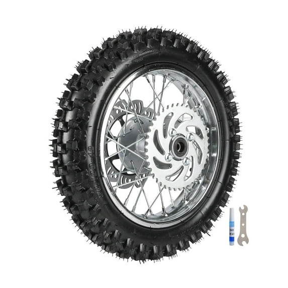 Rear Wheel Tire Rim 80/100-12 Wheel Tire and Rim Inner Tube 18.5x12 ...
