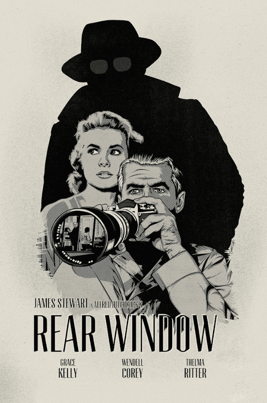 Rear Window 1954 Poster 24x36 - Hitchcock Suspense Mystery Classic Film ...