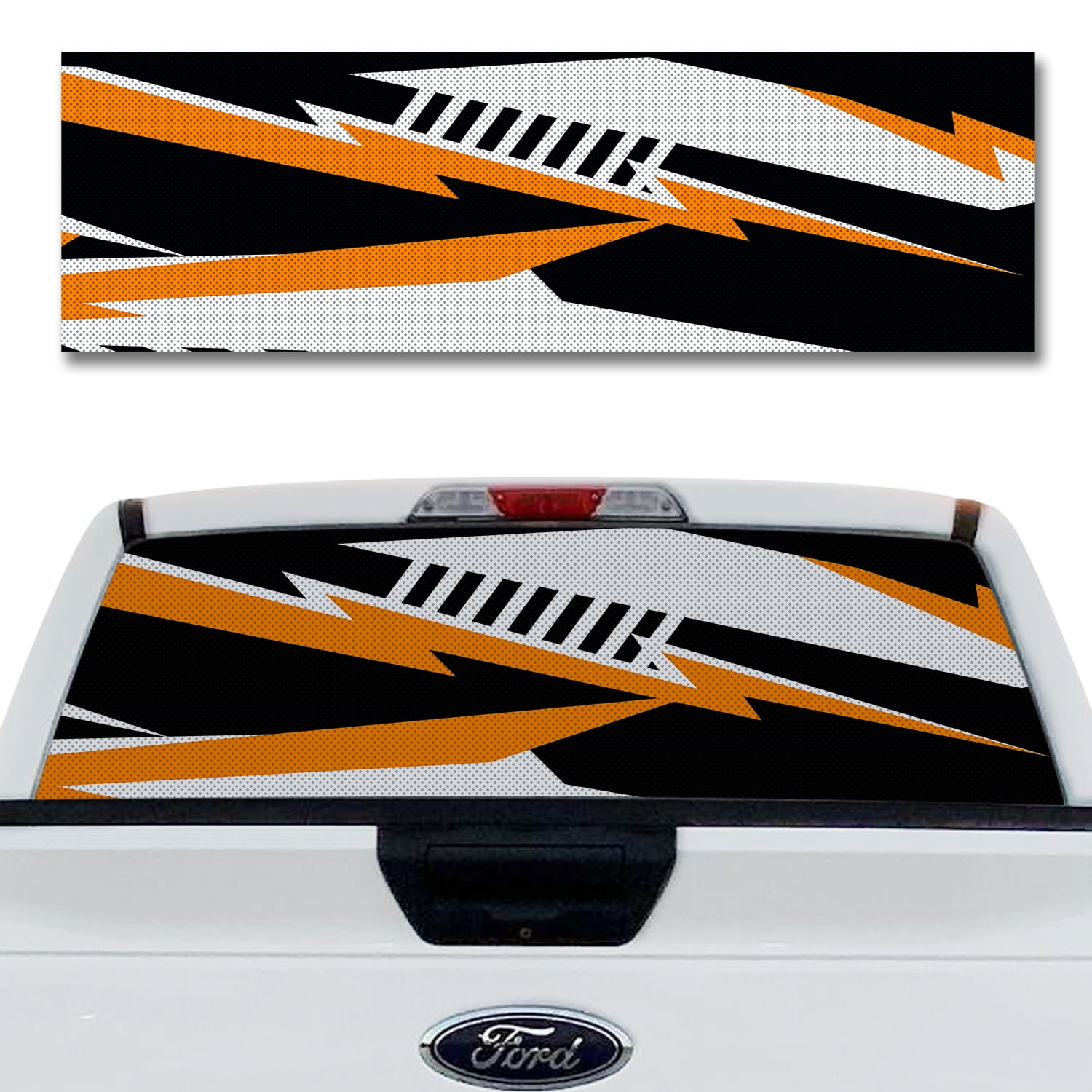 Rear Window Decal for Trucks – Bars and Bolts Orange 58 x 18 Inches ...