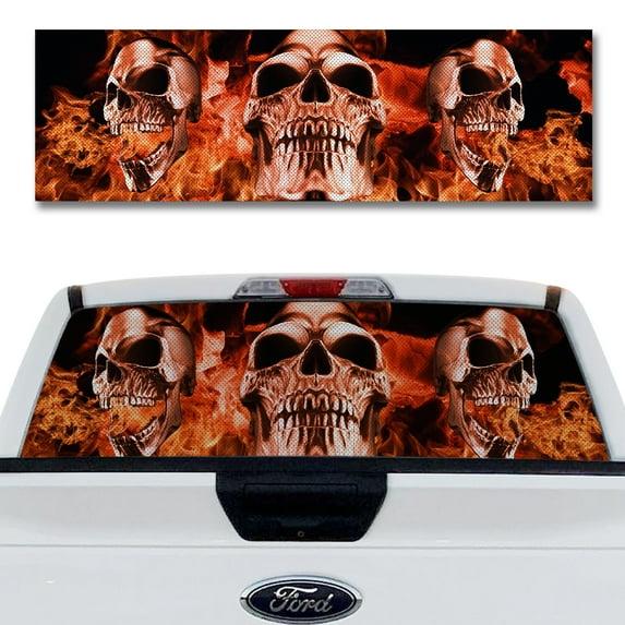 Rear Window Decal for Trucks – Death Squad 65 x 20 Inches, Weatherproof ...