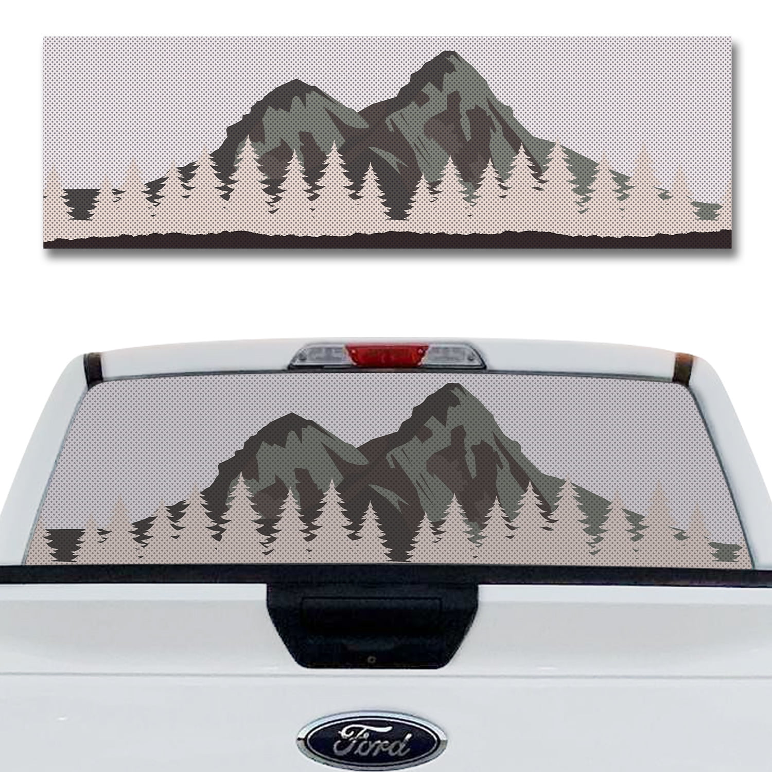Rear Window Decal for Trucks – Forest Range 58 x 18 Inches ...