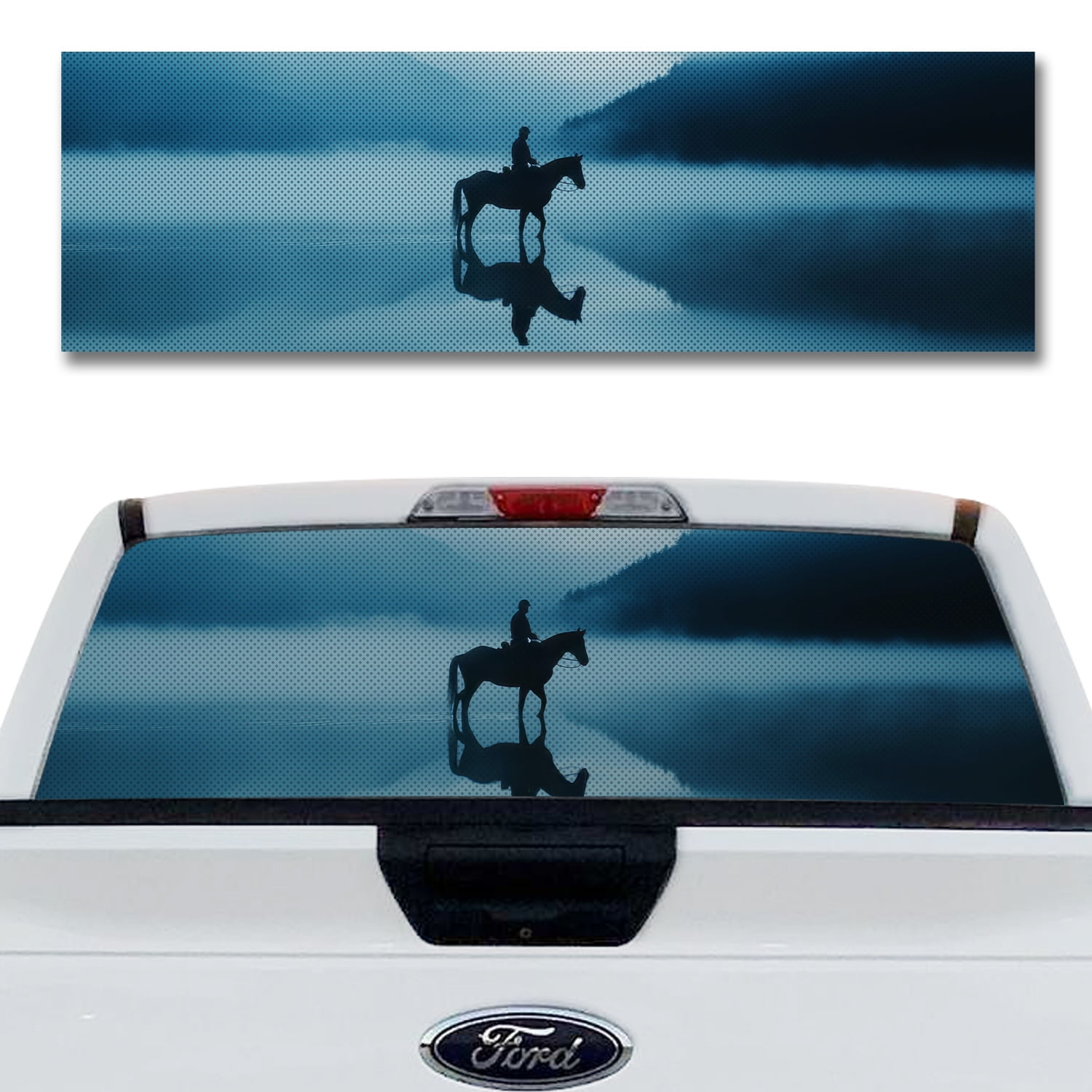Rear Window Decal for Trucks – Lonely Trail 65 x 20 Inches ...