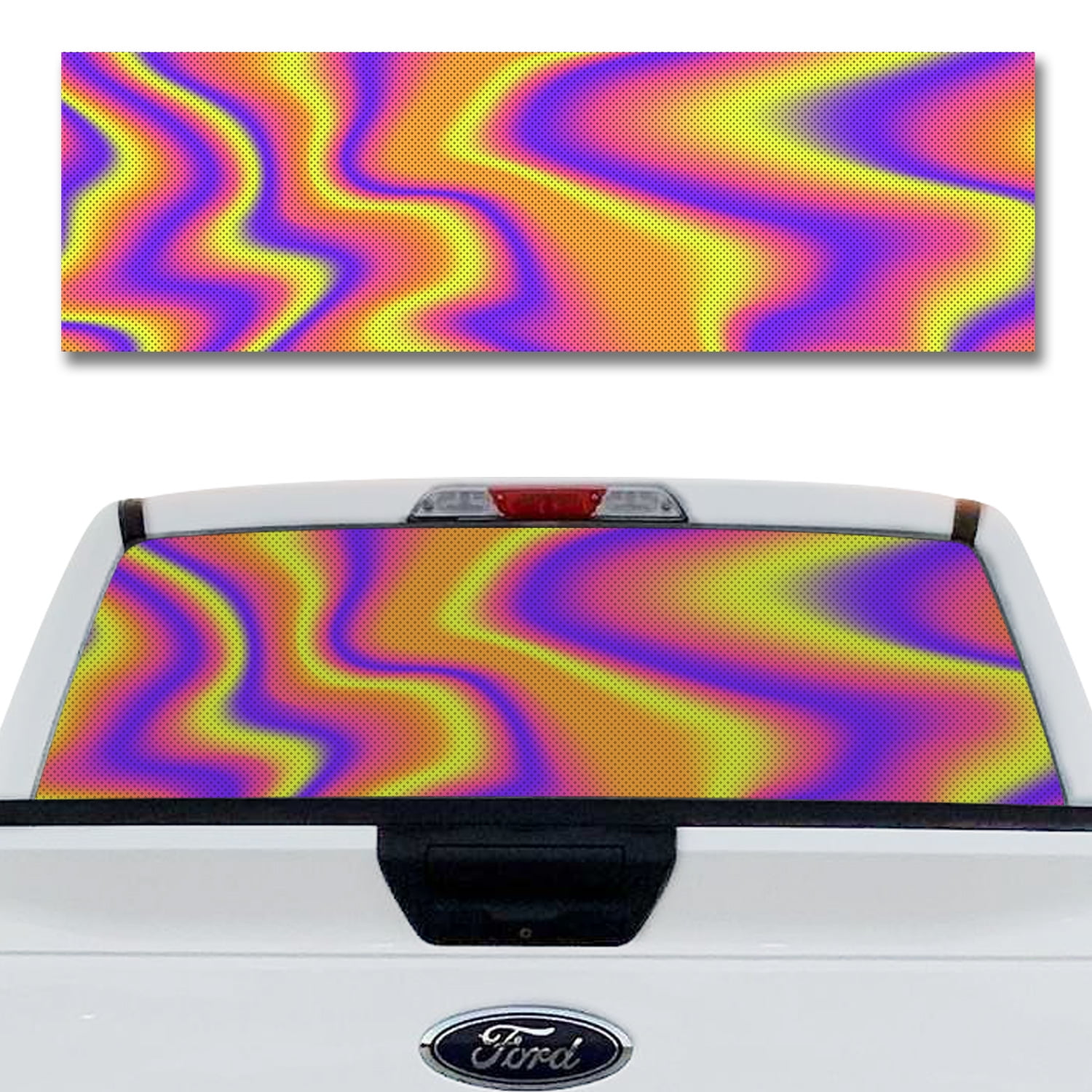 Rear Window Decal for Trucks – Melted Stripes 65 x 20 Inches ...