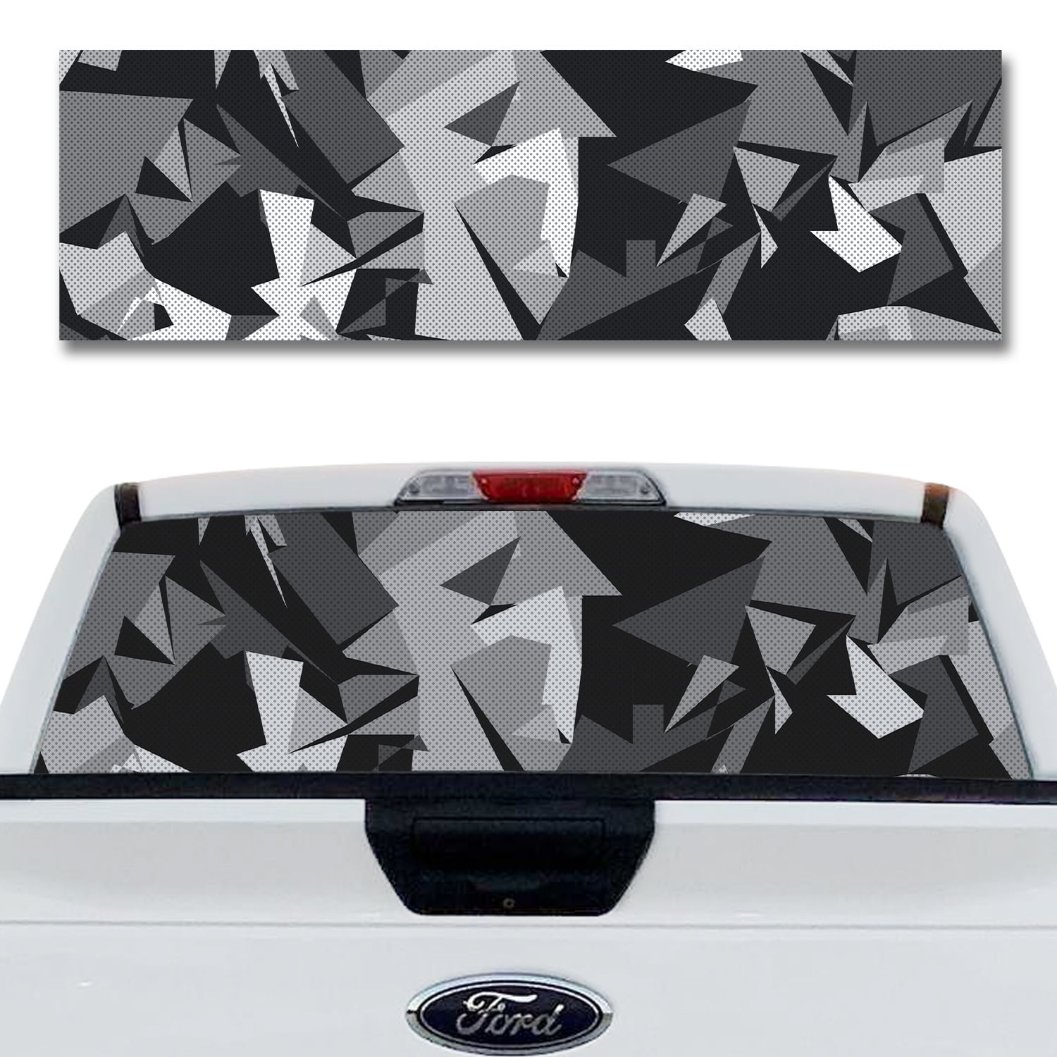 Rear Window Decal for Trucks – Mono Camo 65 x 20 Inches, Weatherproof ...