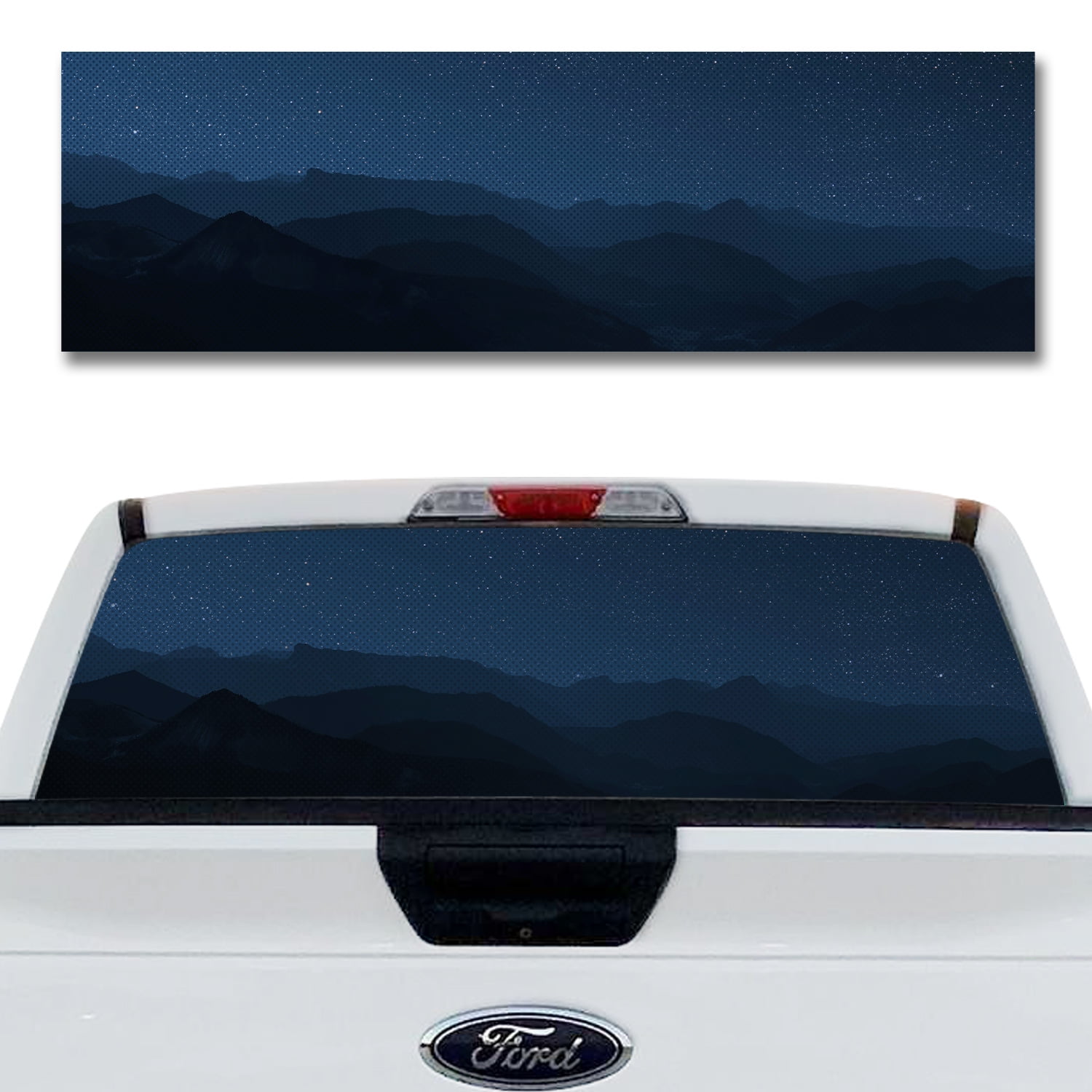 Rear Window Decal for Trucks – Night Sky 58 x 18 Inches, Weatherproof ...