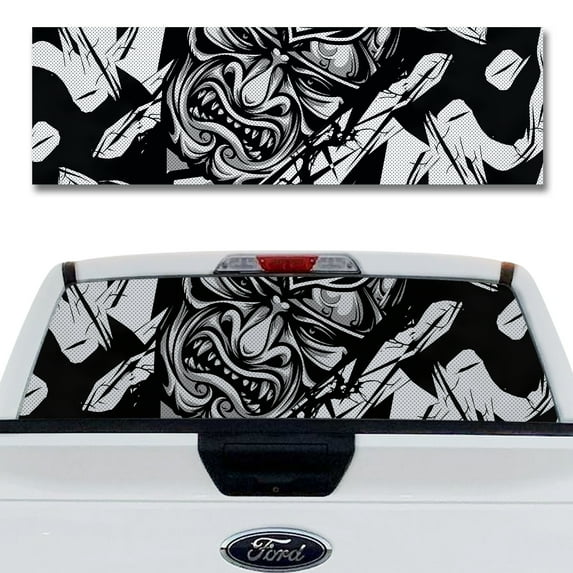 Rear Window Decal for Trucks – Oni Wrath 58 x 18 Inches, Weatherproof ...