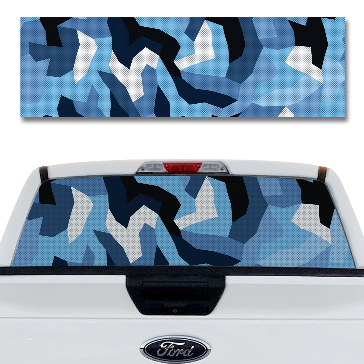 Rear Window Decal for Trucks – Sky Camouflage 65 x 20 Inches ...