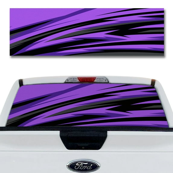 Rear Window Decal for Trucks – Tribe Arc Purple 65 x 20 Inches ...
