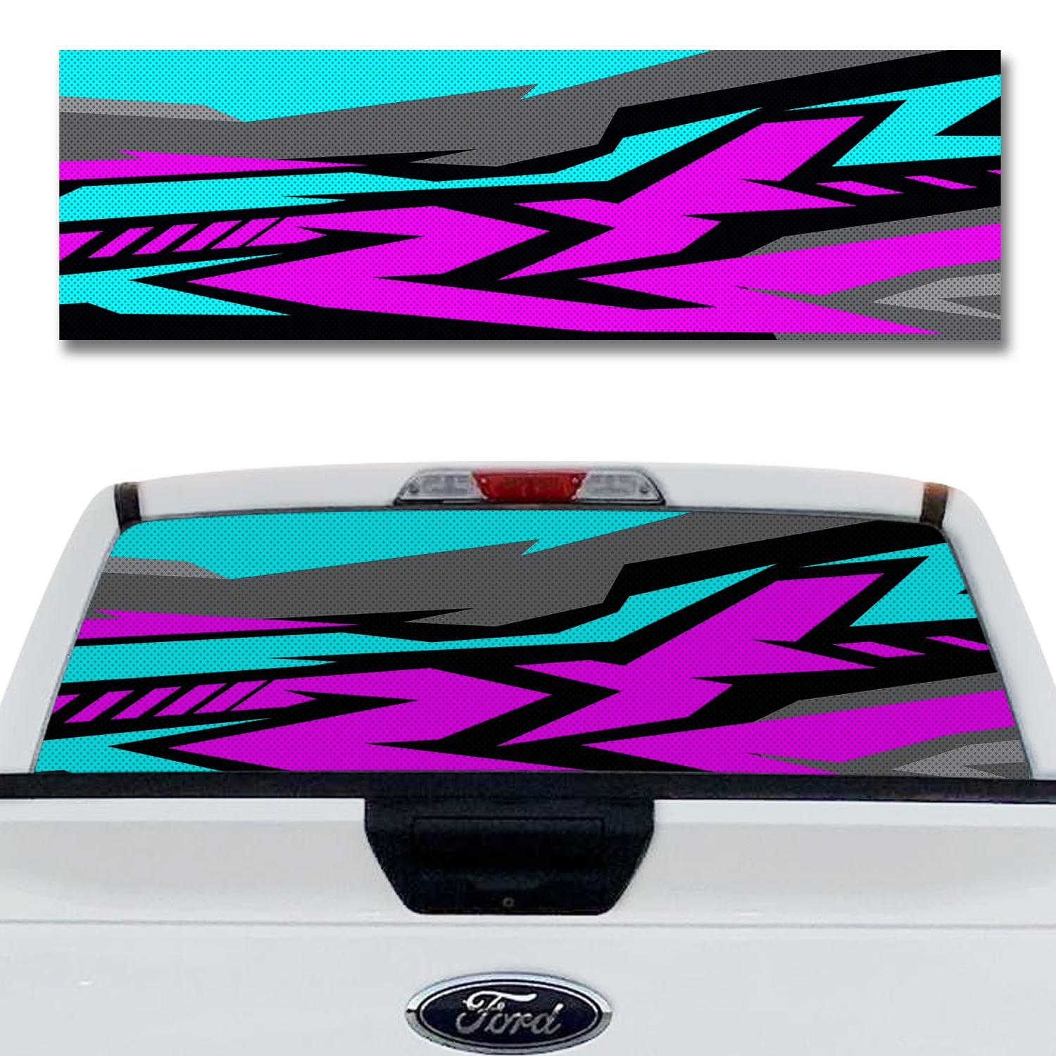 Rear Window Decal for Trucks – Wild Abstract 58 x 18 Inches ...