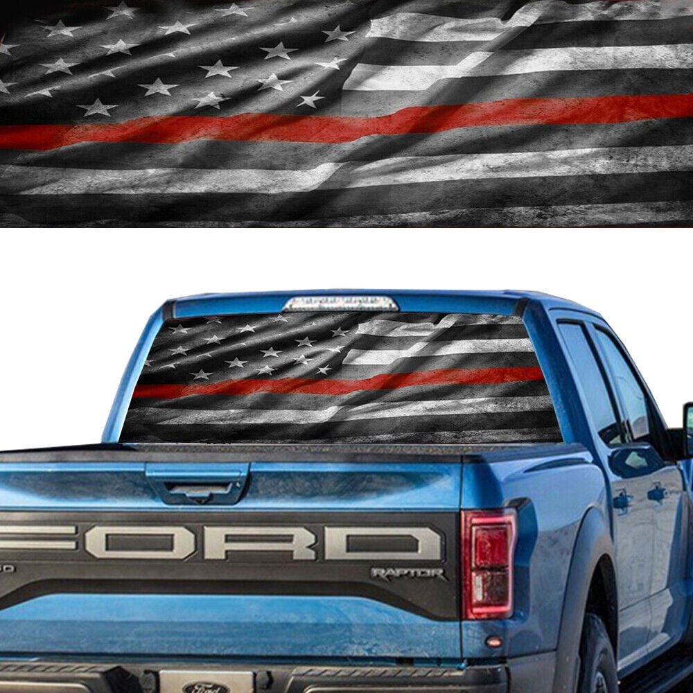 Rear Window Graphic Decal For SUV jeep PICK-UP TRUCK AMERICAN ...