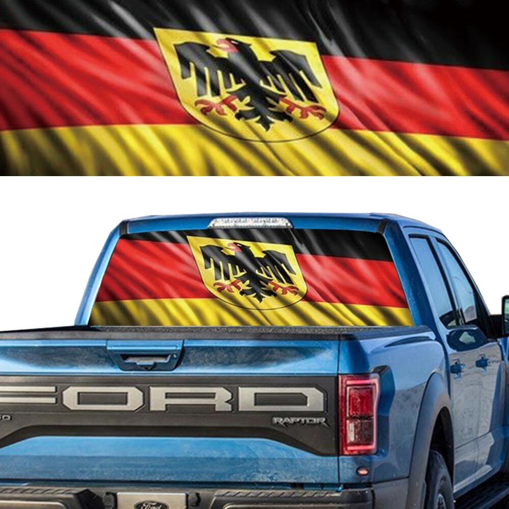 Rear Window Graphic Decal For SUV jeep PICK-UP TRUCK Germany Flag ...