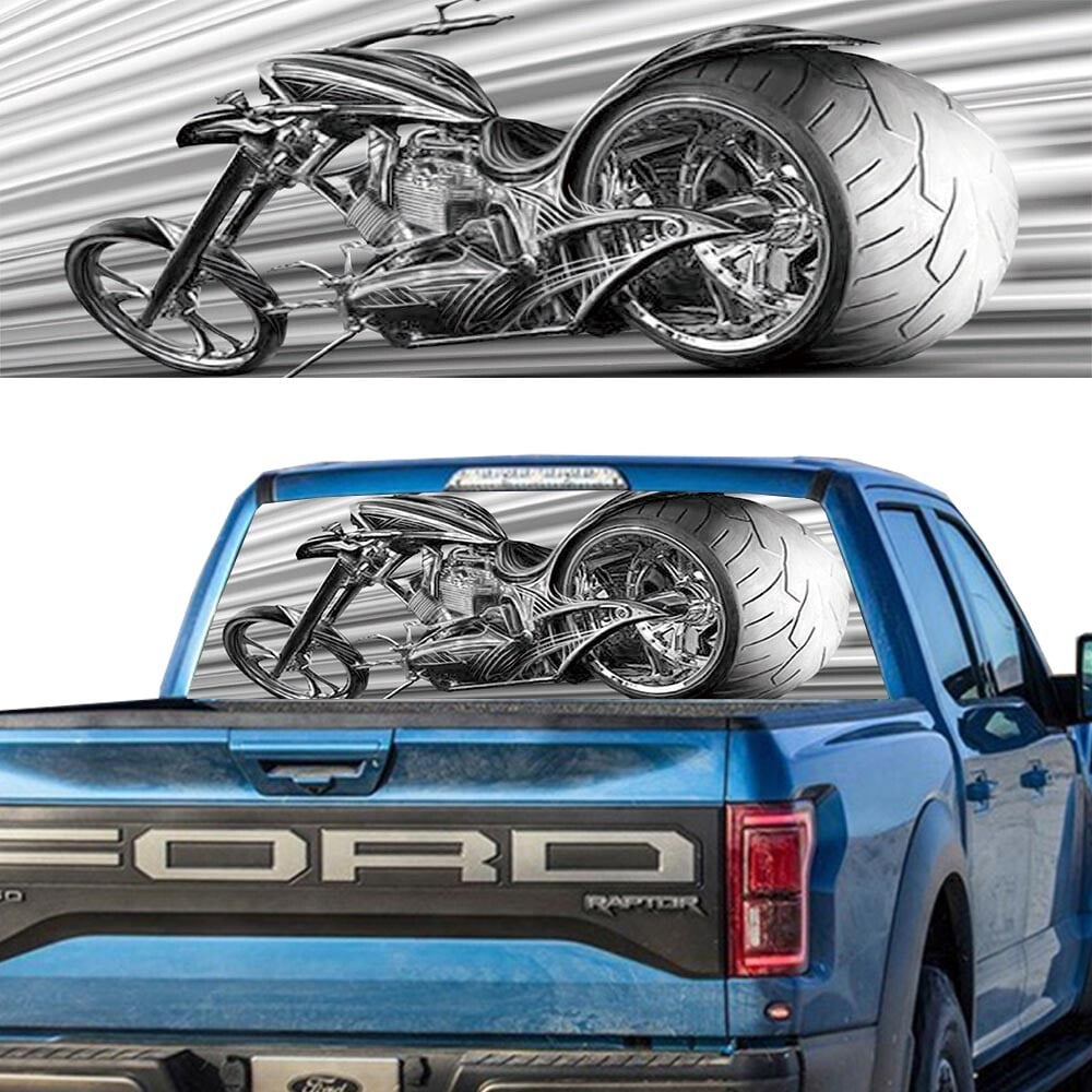 Rear Window Graphic Decal For SUV jeep PICK-UP TRUCK P197 Chopper ...