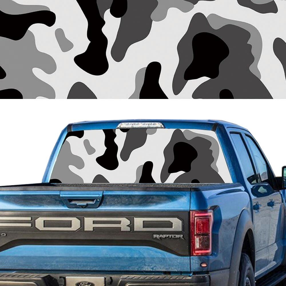 Rear Window Graphic Decal For SUV jeep PICK-UP TRUCK P365 Skeleton ...