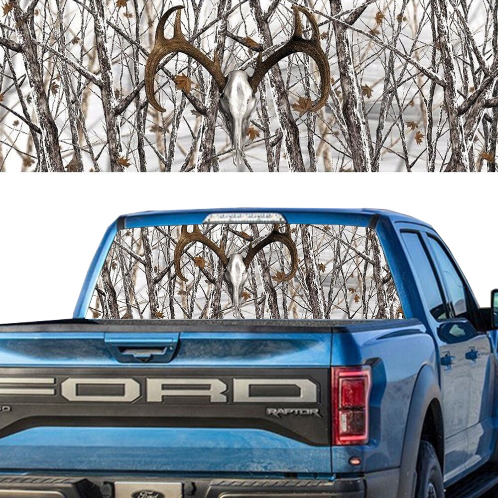 Rear Window Graphic Decal For SUV jeep PICK-UP TRUCK Snowstorm ...