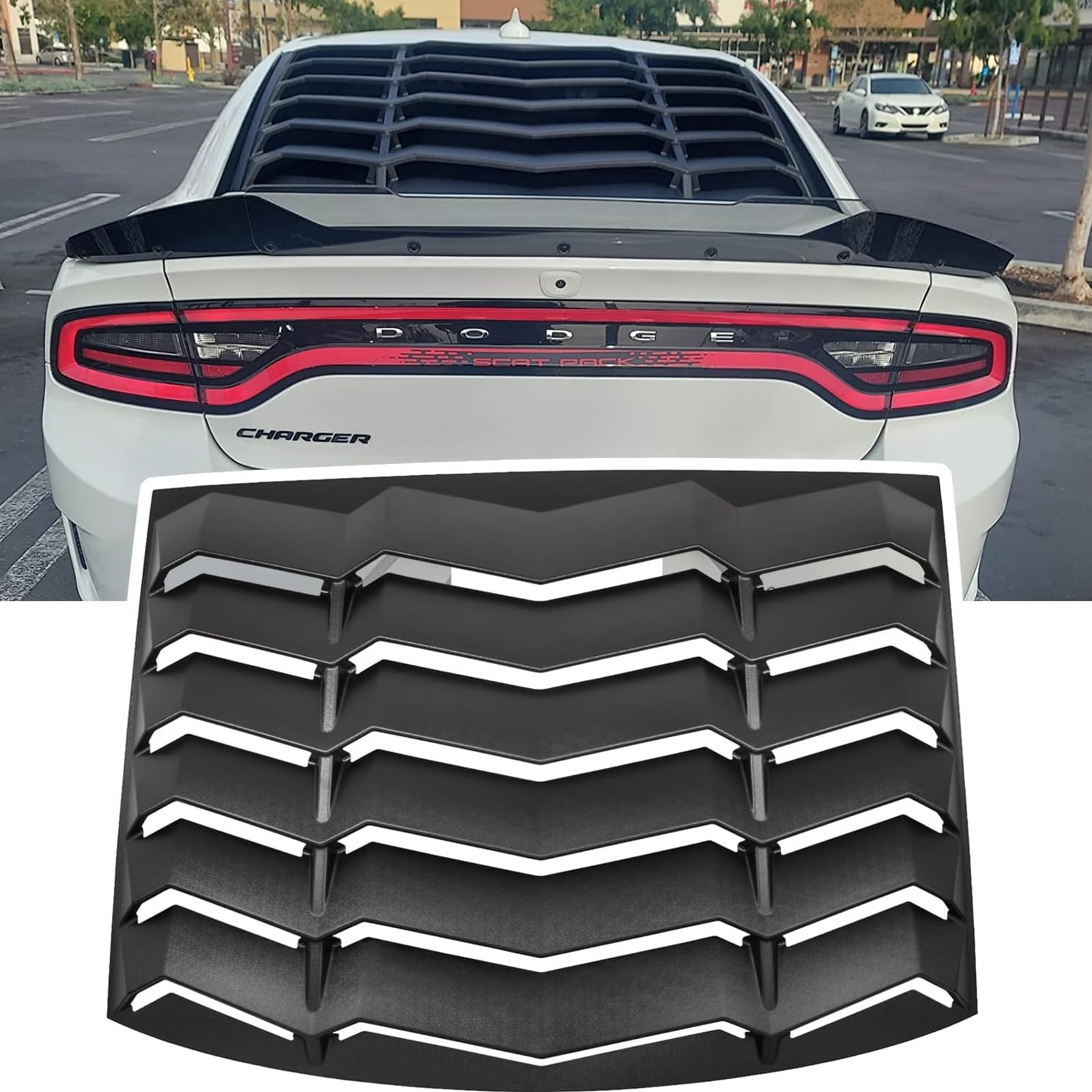 Rear Window Louver for Dodge Charger 2011-2023 Fit for SXT/GT/RT/RT ...