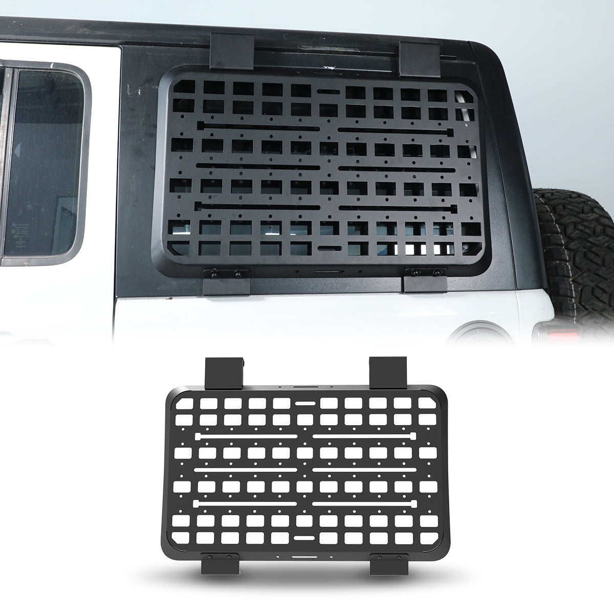 Rear Window Molle Panel for 2018-Now Jeep Wrangler JL 4 Door Rear ...