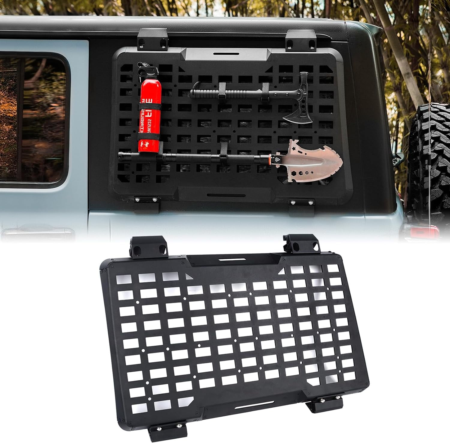 Car Engine Parts Rear Window Molle Panel Modular Storage Panel System ...
