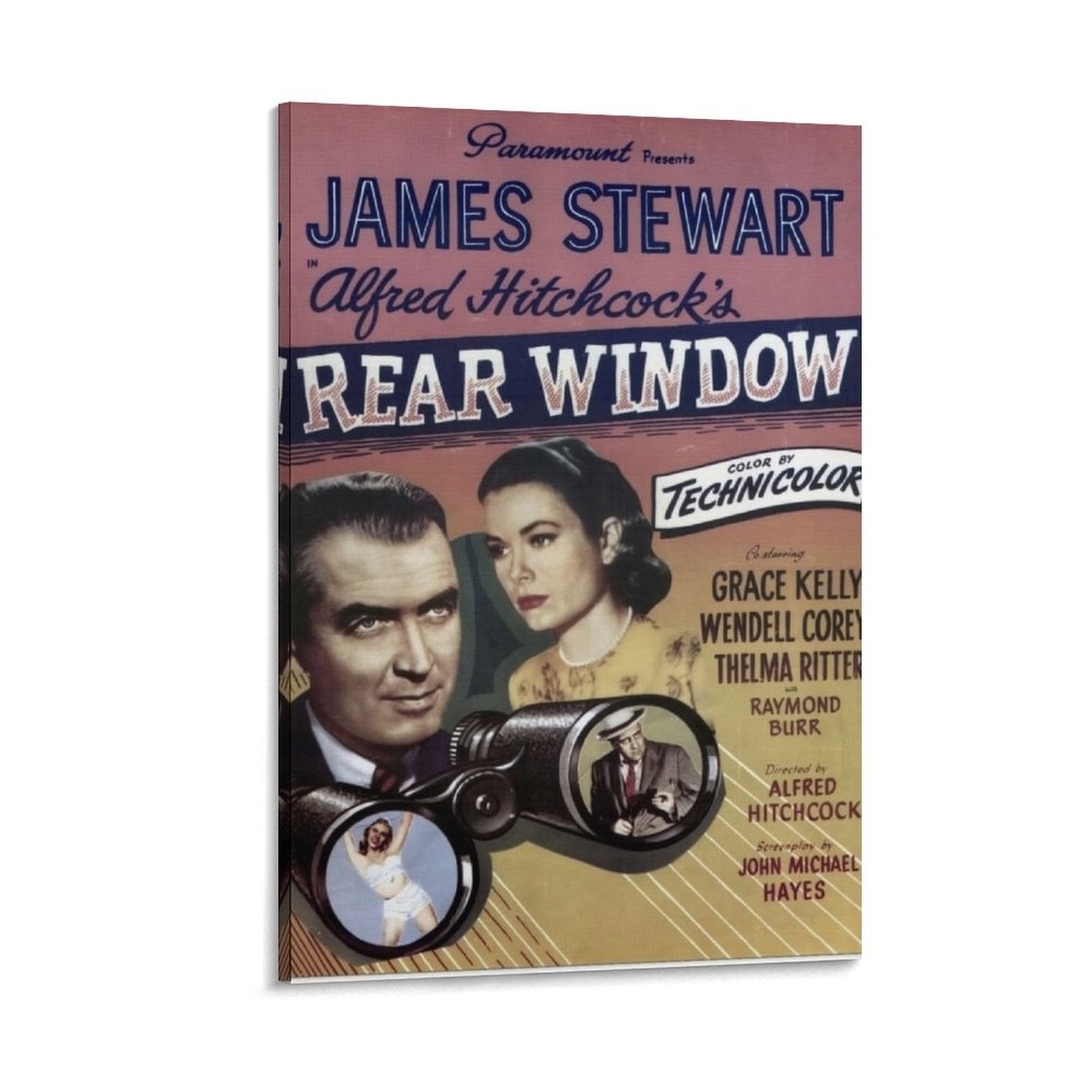 Rear Window Movie Poster 12 Home Decor Poster Wall Art Hanging Picture ...