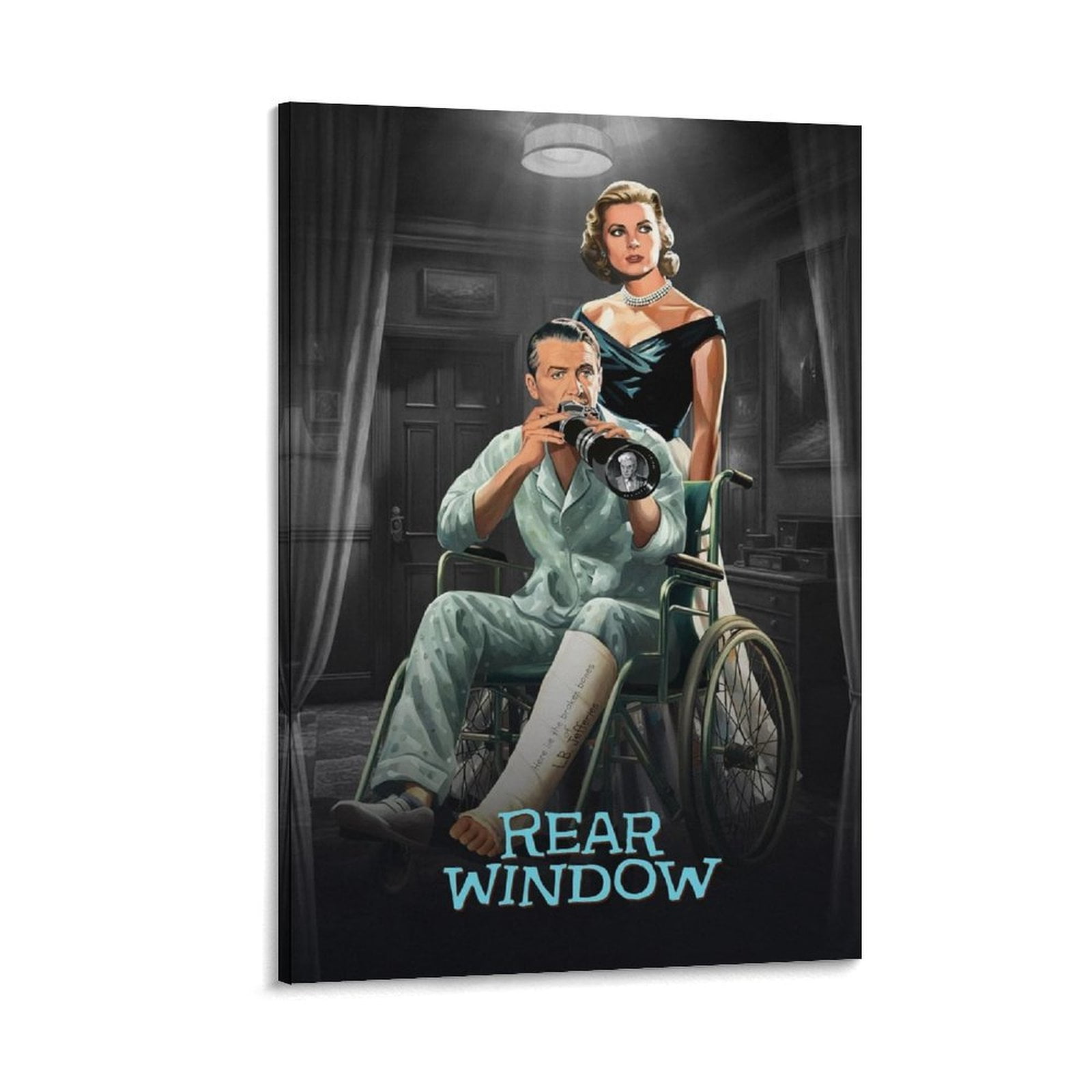 Rear Window Movie Poster 13 Canvas Poster Wall Art Picture Prints ...