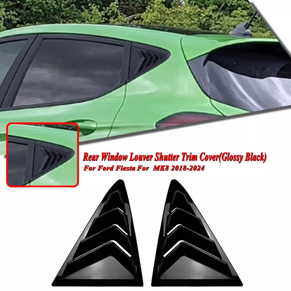 Rear Window Quarter Shutter Louver Cover Side Vent Trim For Ford Fiesta ...