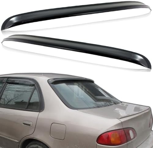 Rear Window Roof Spoiler Compatible with 1998-2002 Toyota Corolla, ABS ...