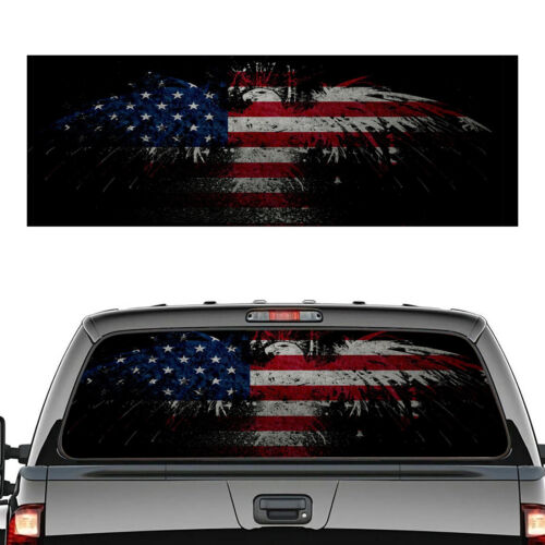 RED Rear Window Graphic truck view thru vinyl decal back - Walmart.com