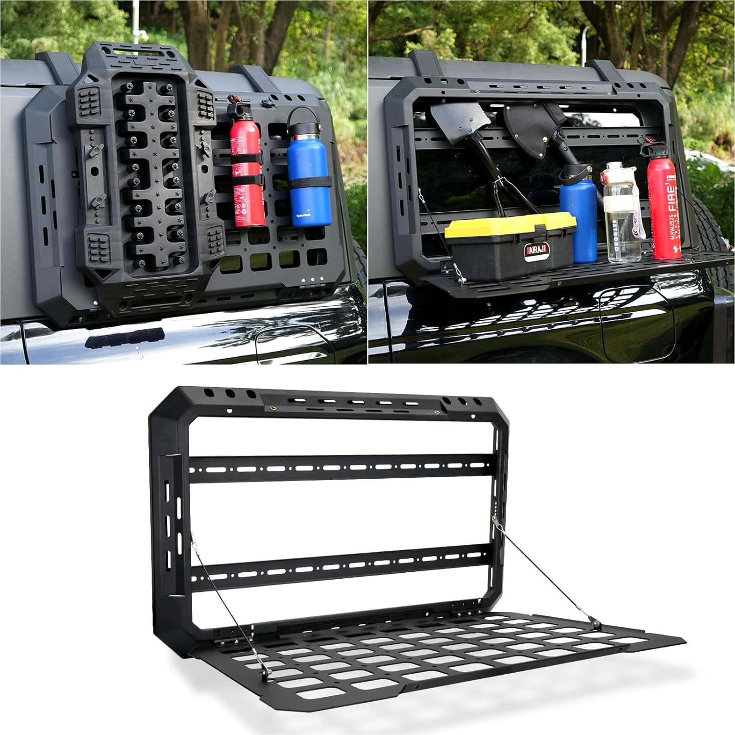 Rear Window Storage Table Molle Panel Flank Kit Rear Foldable Window ...