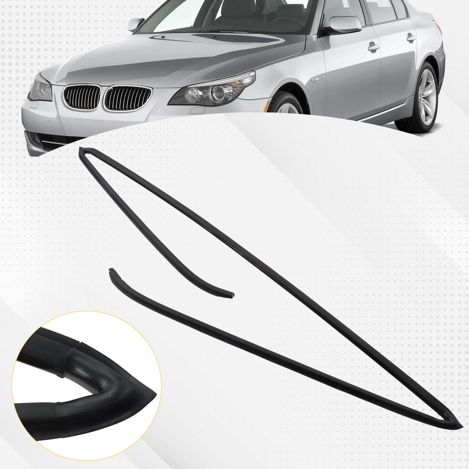 Rear Windshield Window Upper Moulding Trim for 2009-2010 BMW 535i ...