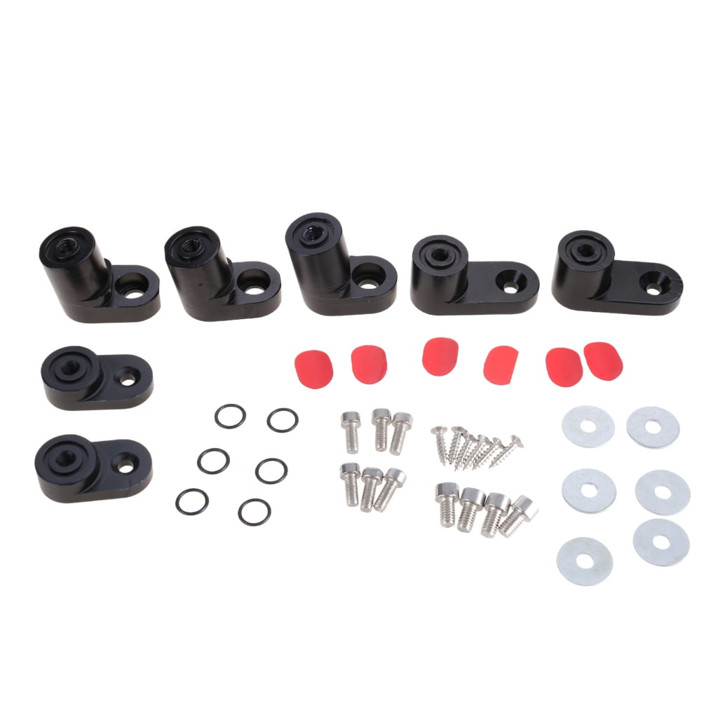 Rear Wing Spoiler Risers Extender set Bolt-on Type Car Spare Parts- for ...