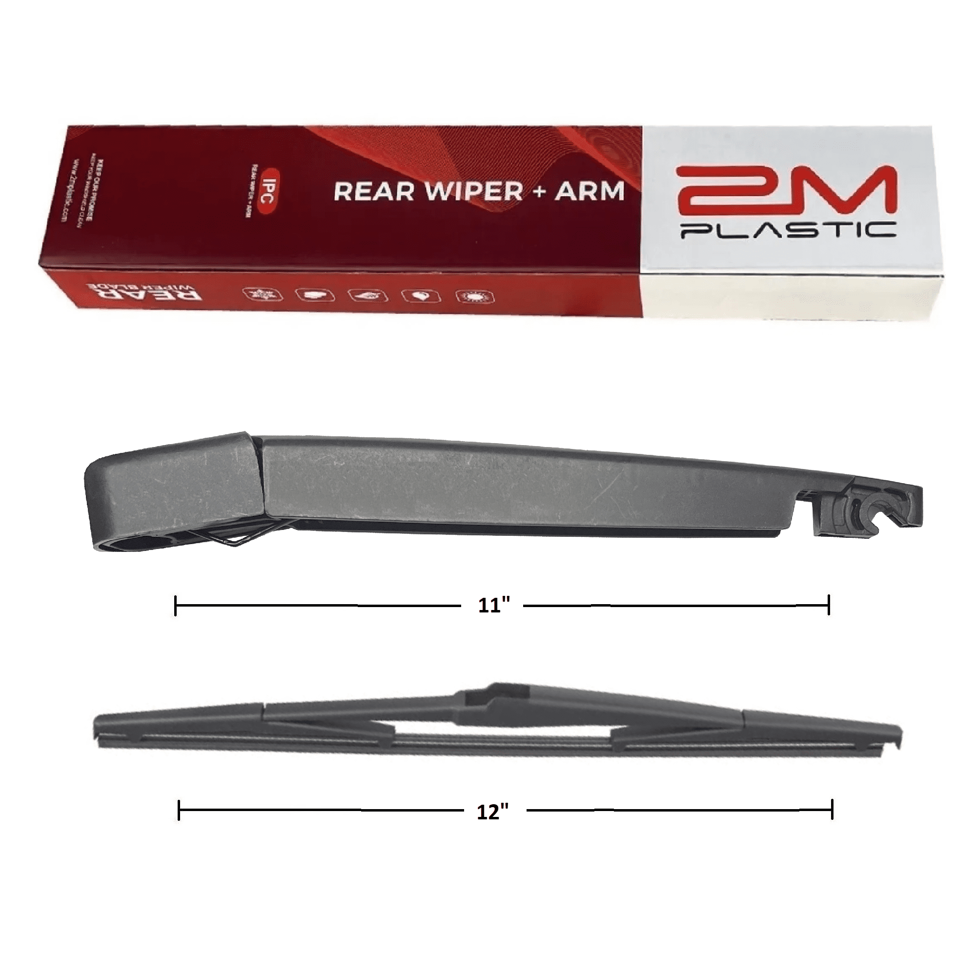 Kia & Hyundai Rear Wiper Arm & Blade Set, 2015-2021 Sedona, 2013-2019 ...