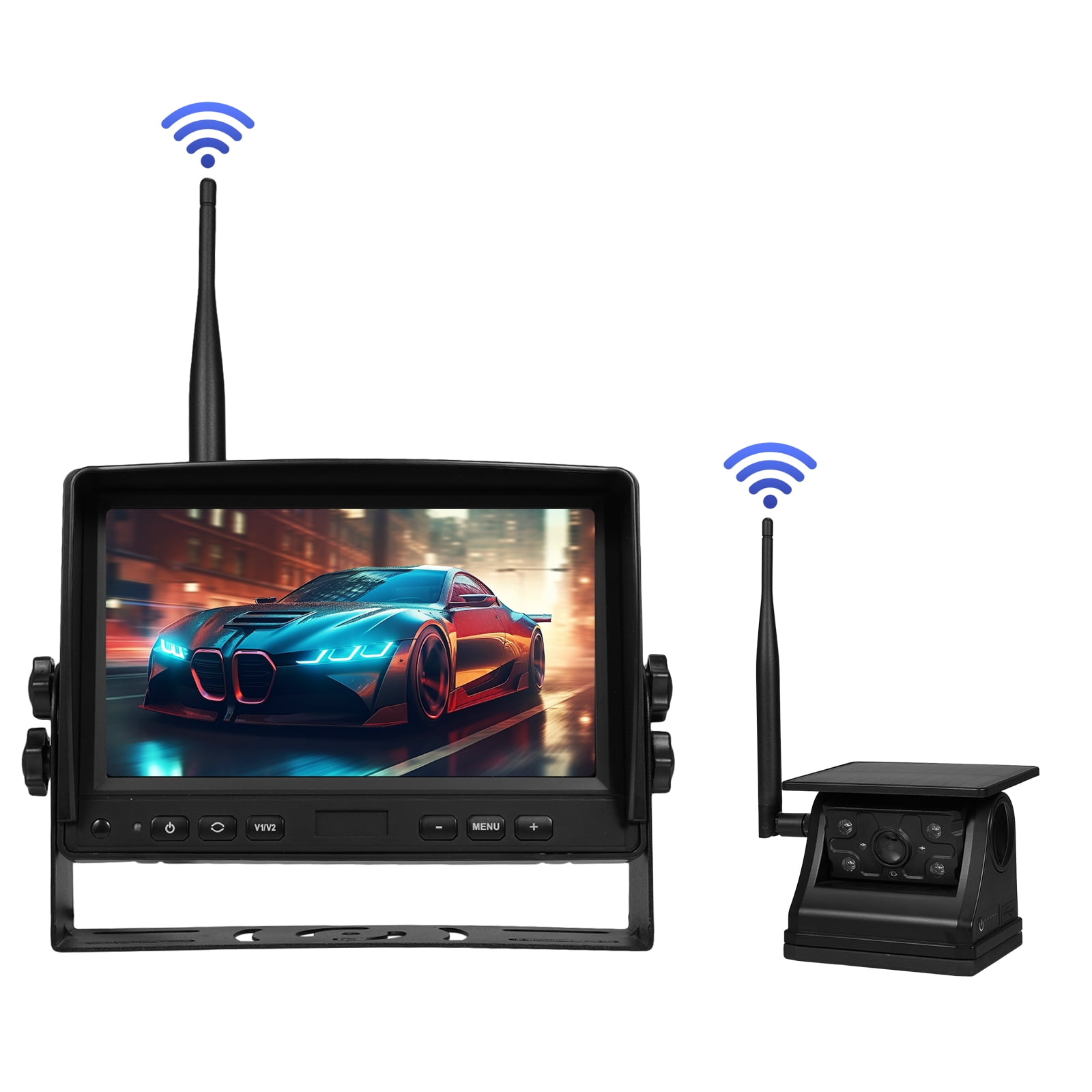 Rear Wireless Backup Camera Solar Magnetic, Portable Cordless Truck ...