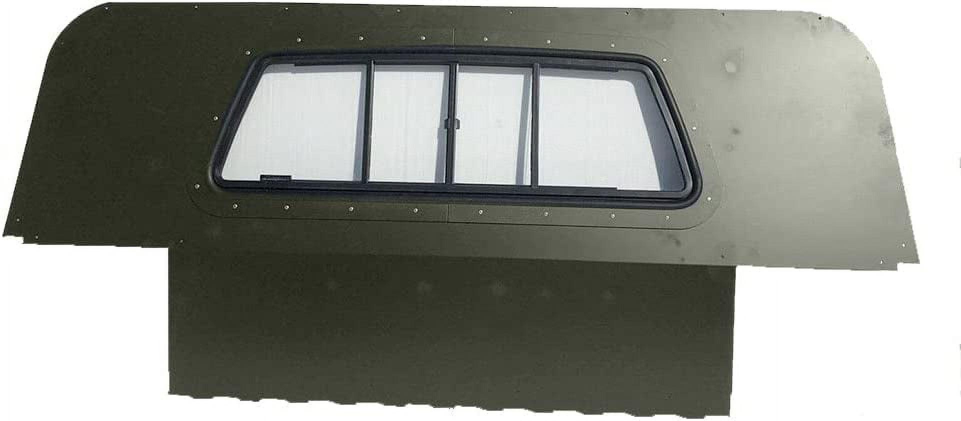 Rear iron Curtain With Sliding Window (4-Door)- GREEN, fits Military ...