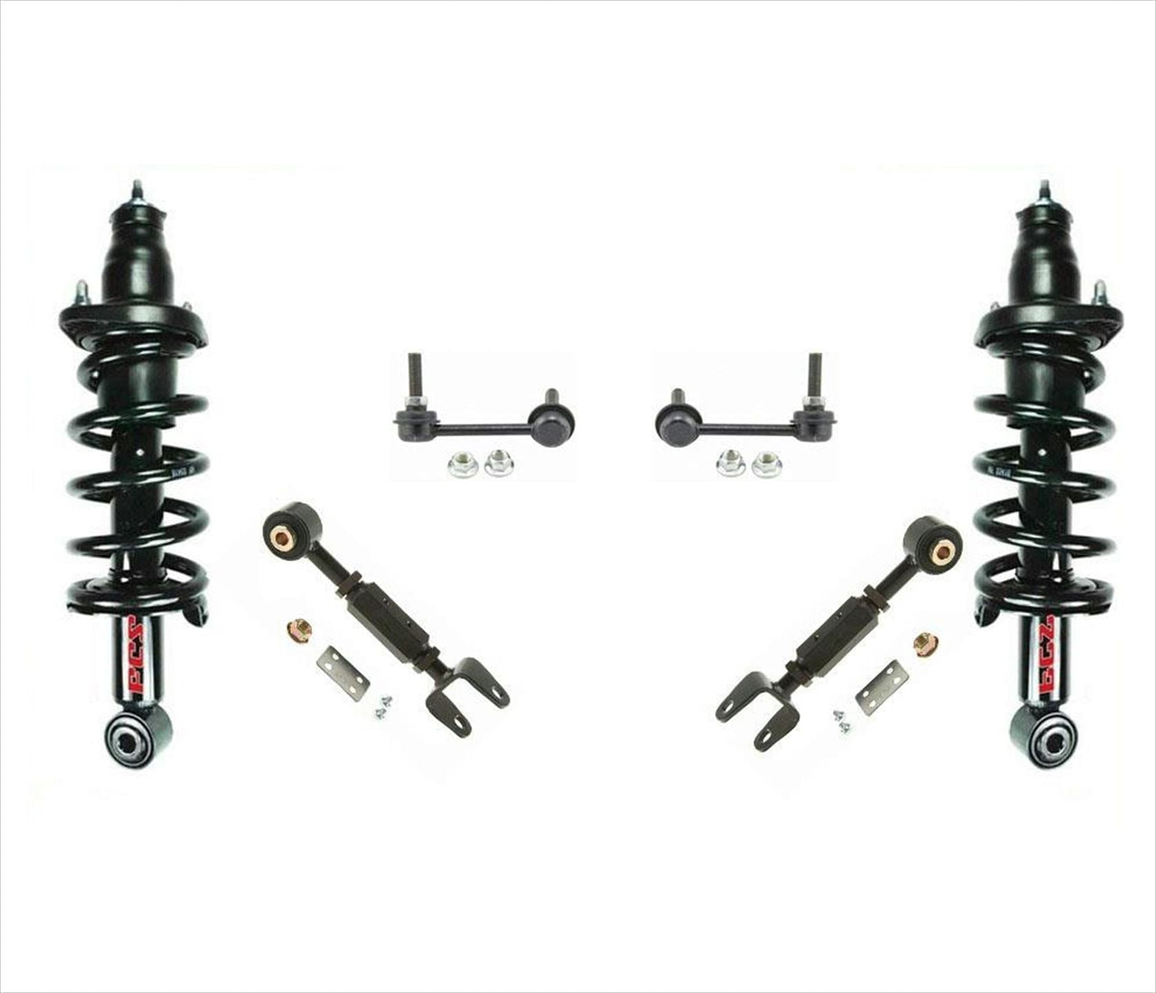 Rear of SUV Struts Rear Upper Control Arms & Links 6Pc 02-06 Fits Honda ...
