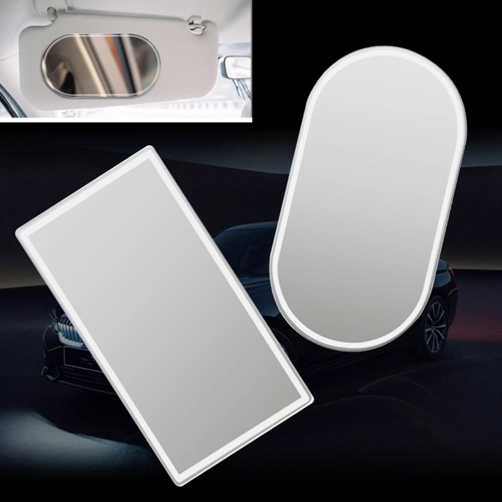 Rear view mirror,Mirror Cosmetic Mirror Car Visor Mirrors Makeup Mirror ...