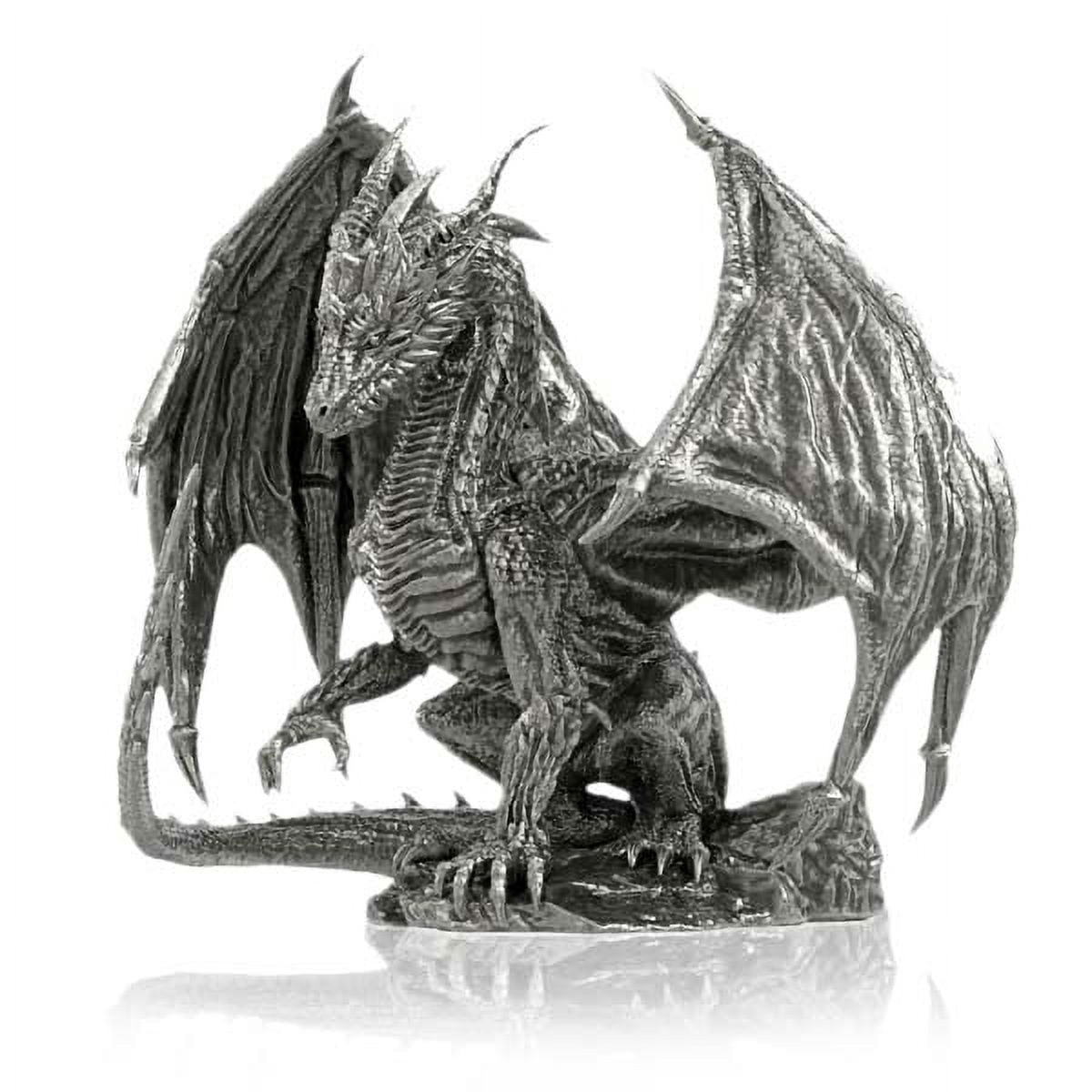 Rearden Metals Draco Dragon - Sterling Silver Statue, 8 Troy Ozs, .925 ...
