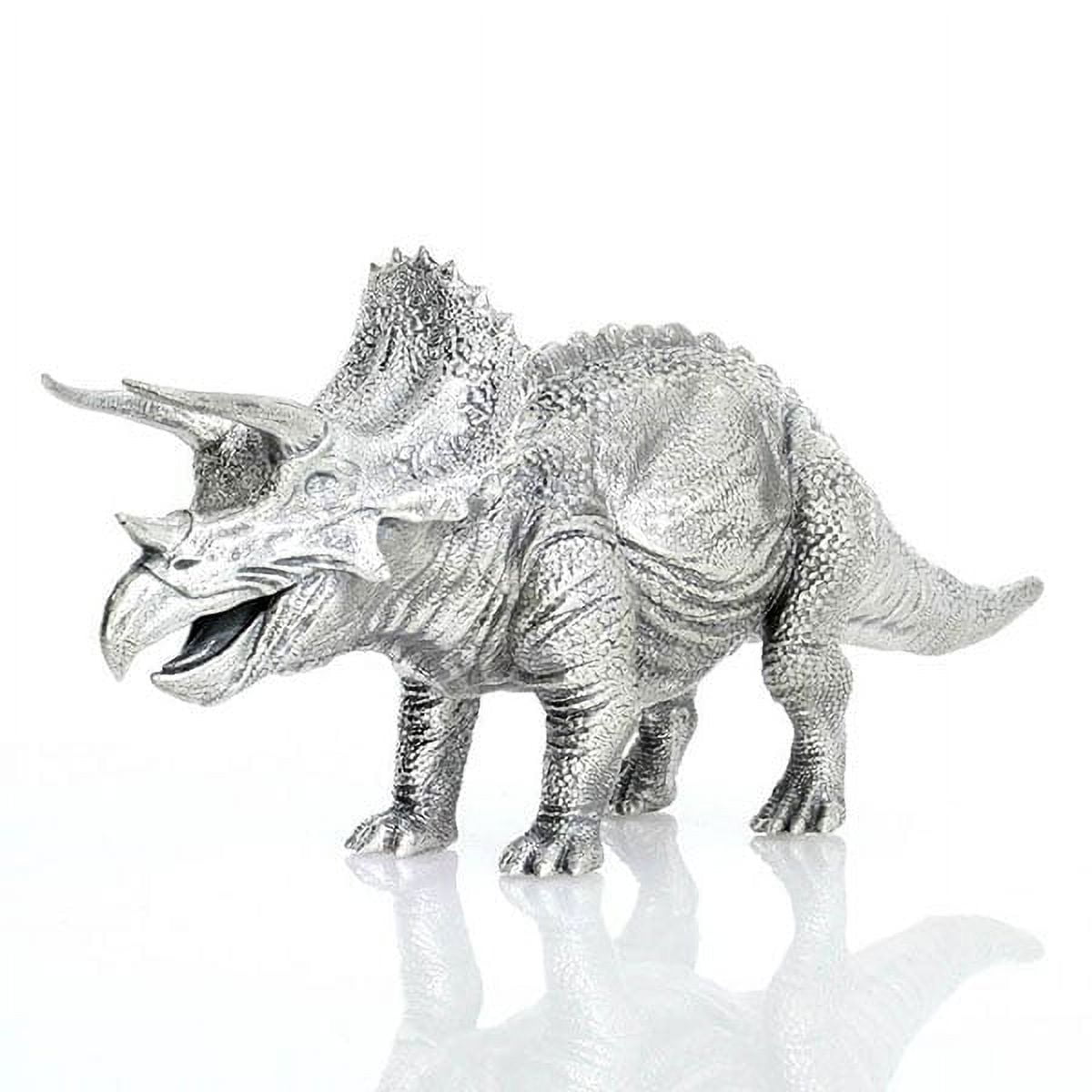 Rearden Metals Triceratops - Sterling Silver Statue, 8 Troy Ozs, .925 ...