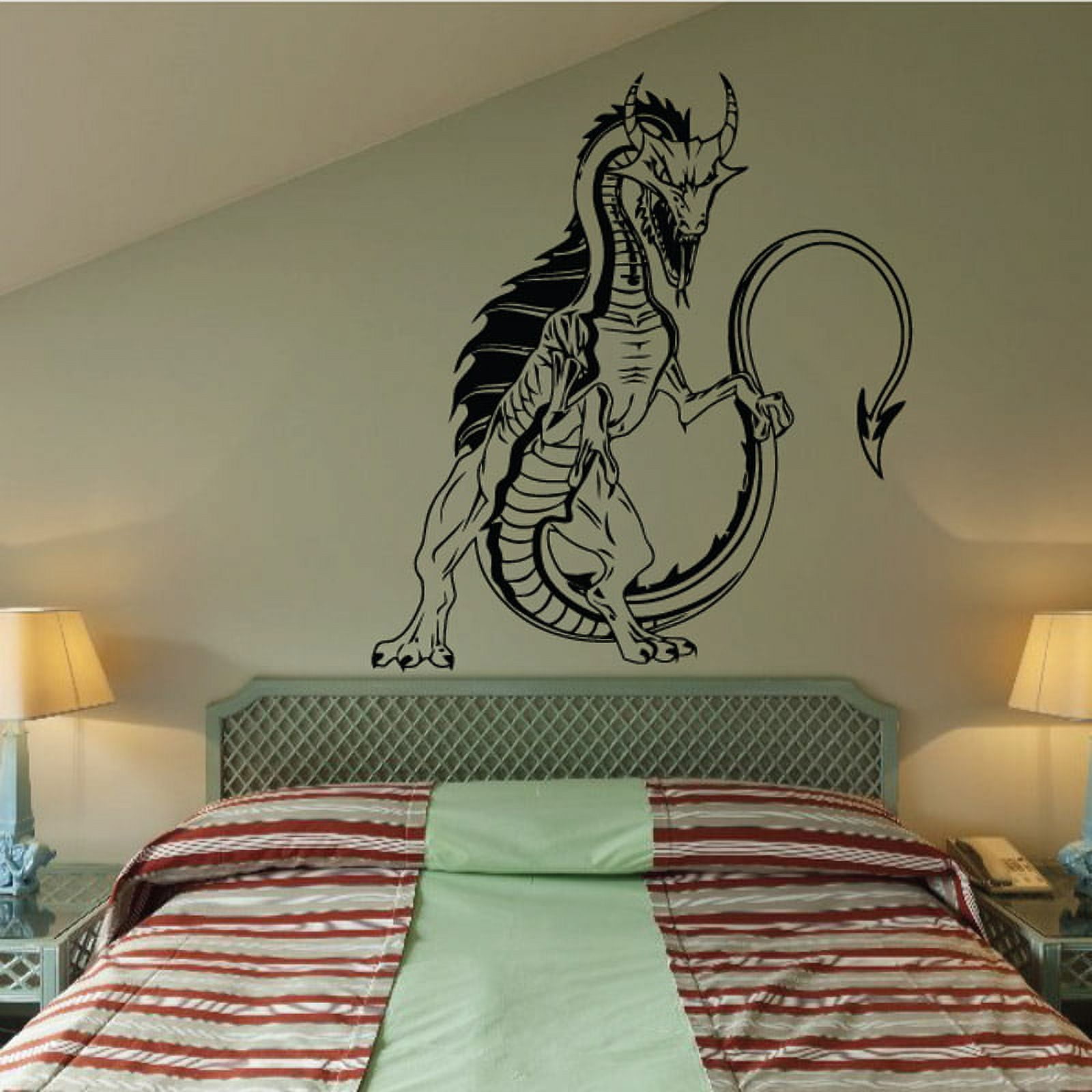 Rearing Spined Dragon Decal - 36 Inches - Walmart.com