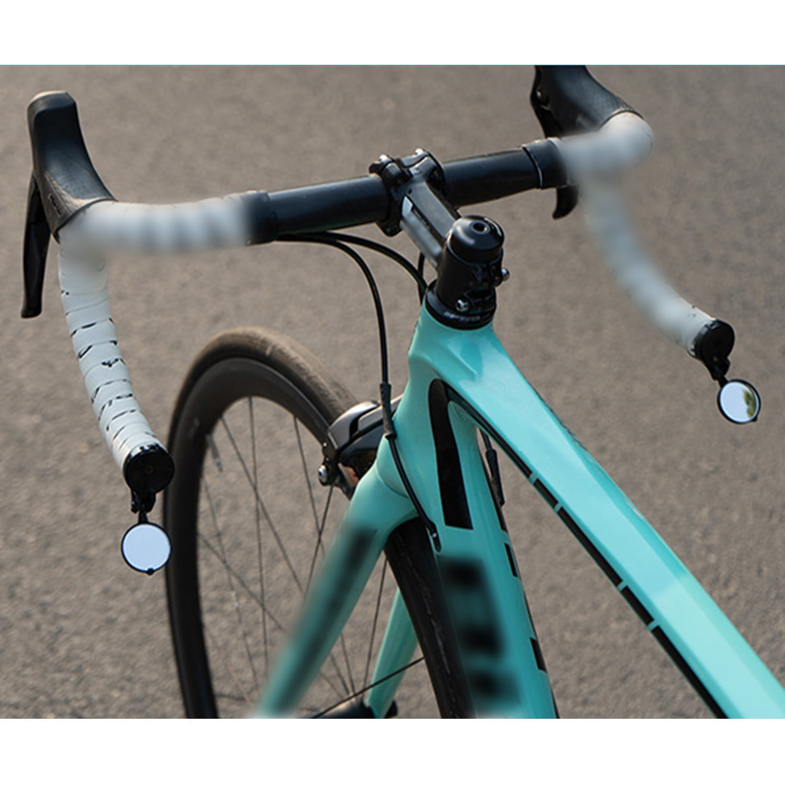 Rearview mirror road handlebar reflector adjustable safety mirror YIWEI ...