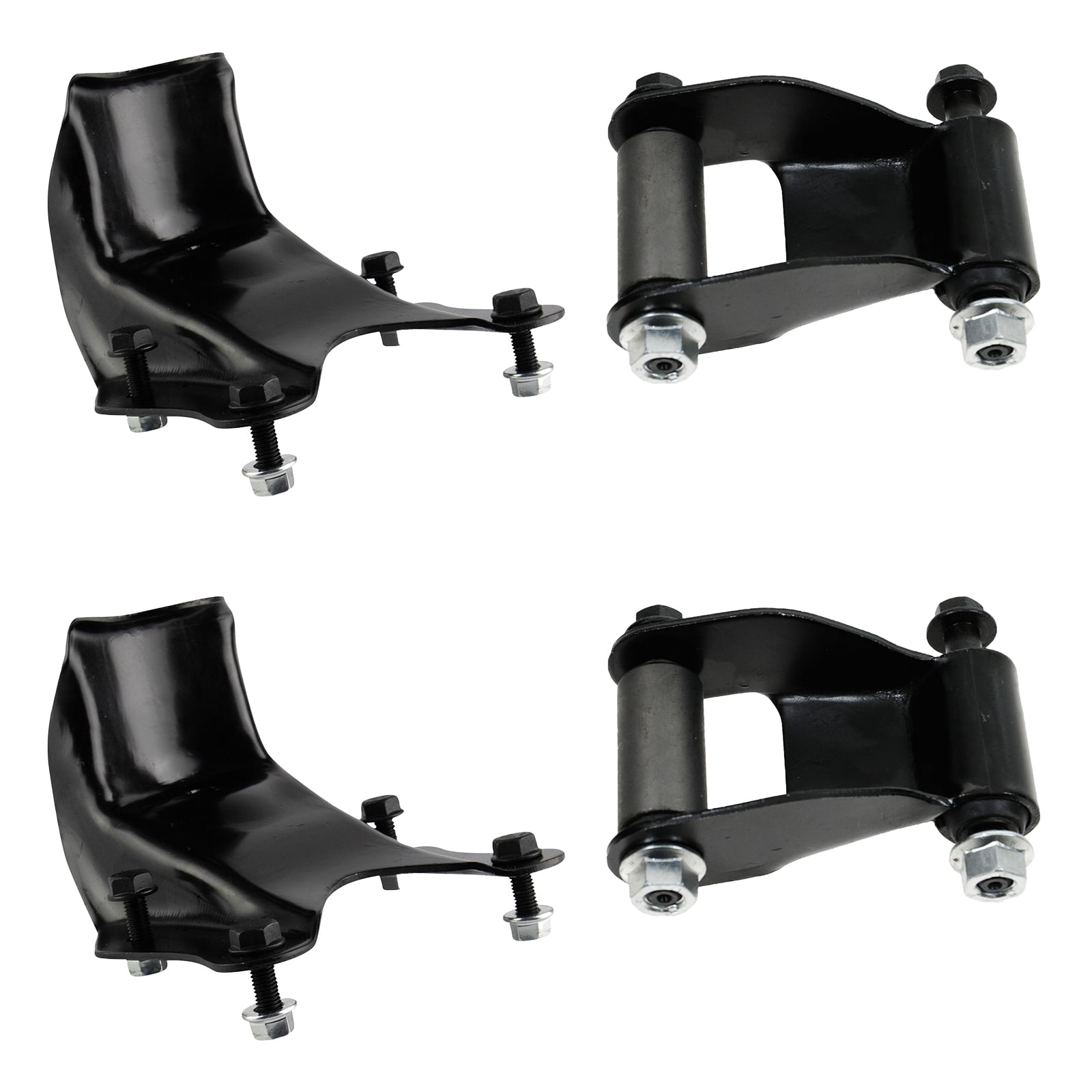 Rearward Leaf Spring Shackle & Bracket Hanger Set LH & RH Sides for ...