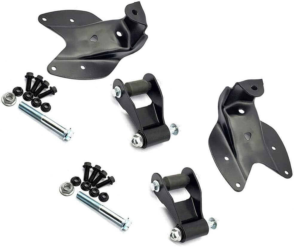 Rearward Leaf Spring Shackle & Bracket Hanger Set LH & RH Sides ...