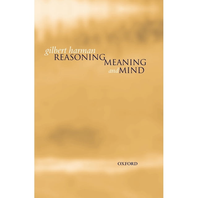 Reasoning, Meaning, and Mind, (Hardcover) - Walmart.com