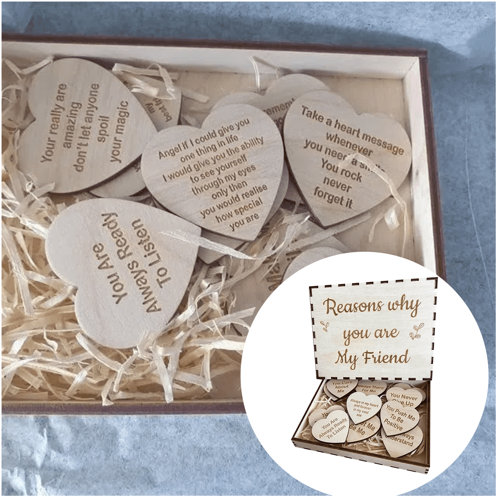 Reasons Why You are My Friend - Sentimental Friendship Keepsake Box ...