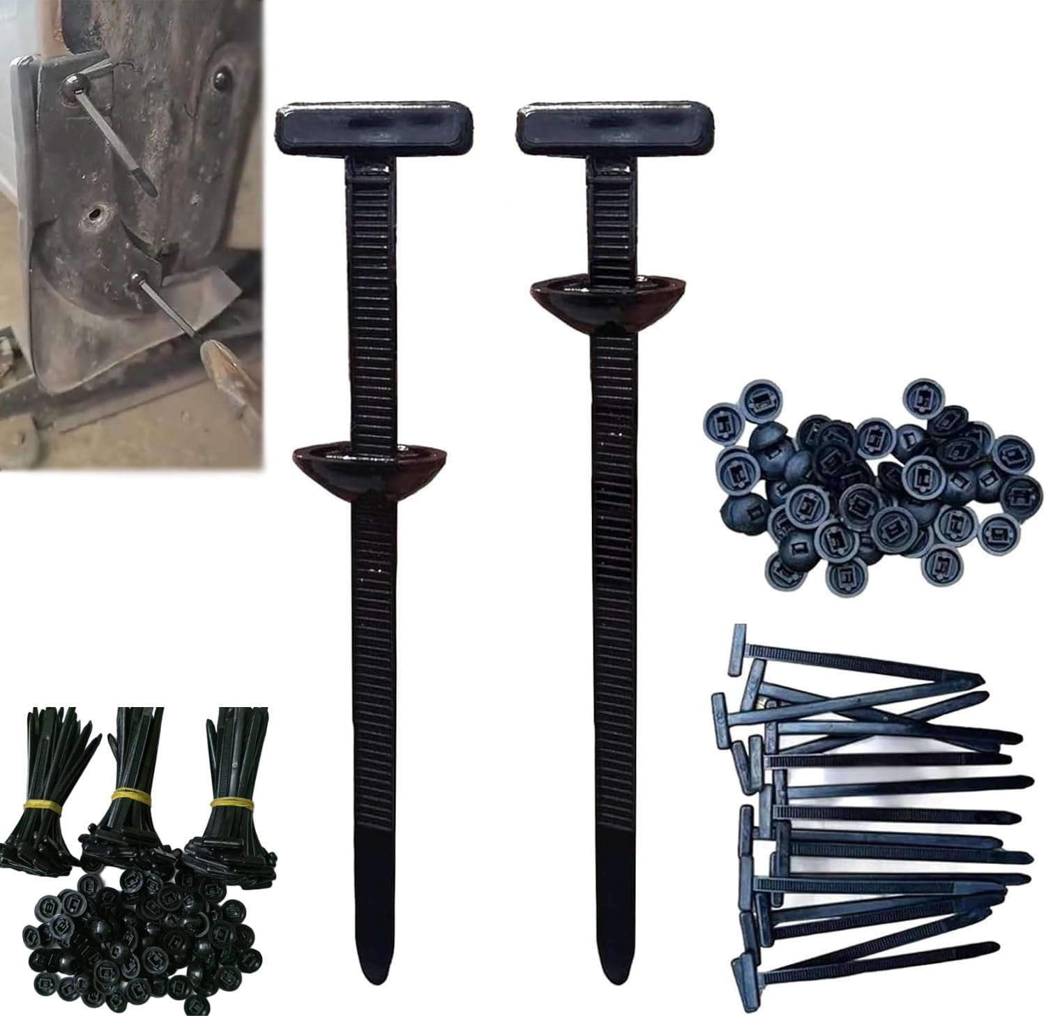 Reatbuy Nylon Universal Cable Tie Buckle,Heavy Duty Self-Locking Nylon ...