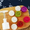 Pompotops Mooncake Mold Flower Mid-autumn Festival Hand Press Moon Cake ...