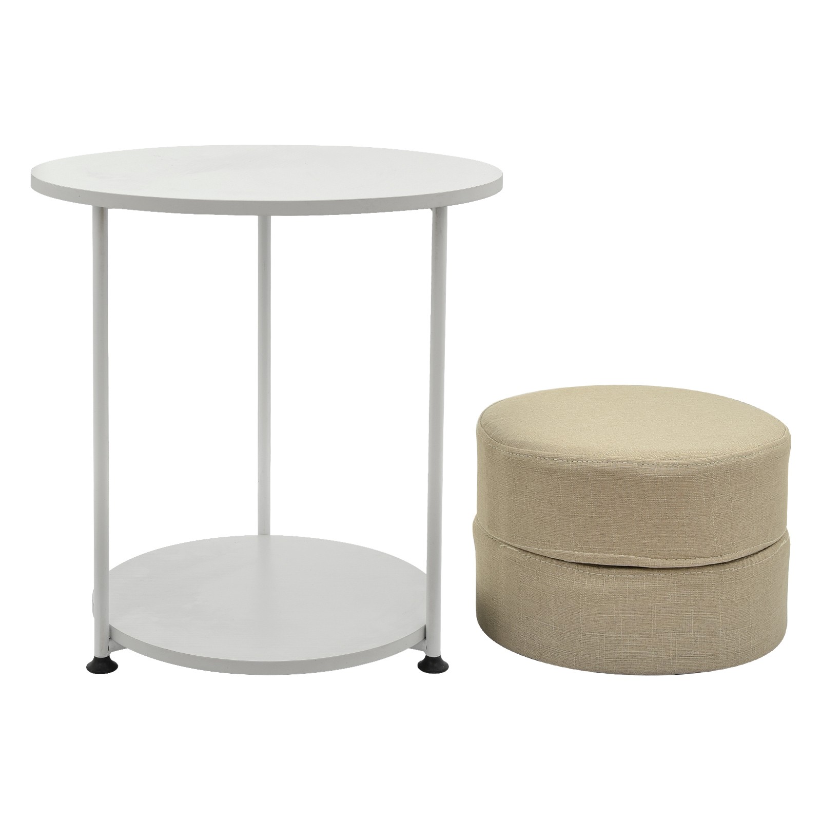 Reayehane Rack Coffee Table Round Table Modern Sofa Side Table ...