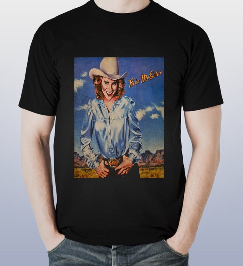 Reba McEntire Vintage Slevee Black T-Shirt - Walmart.com