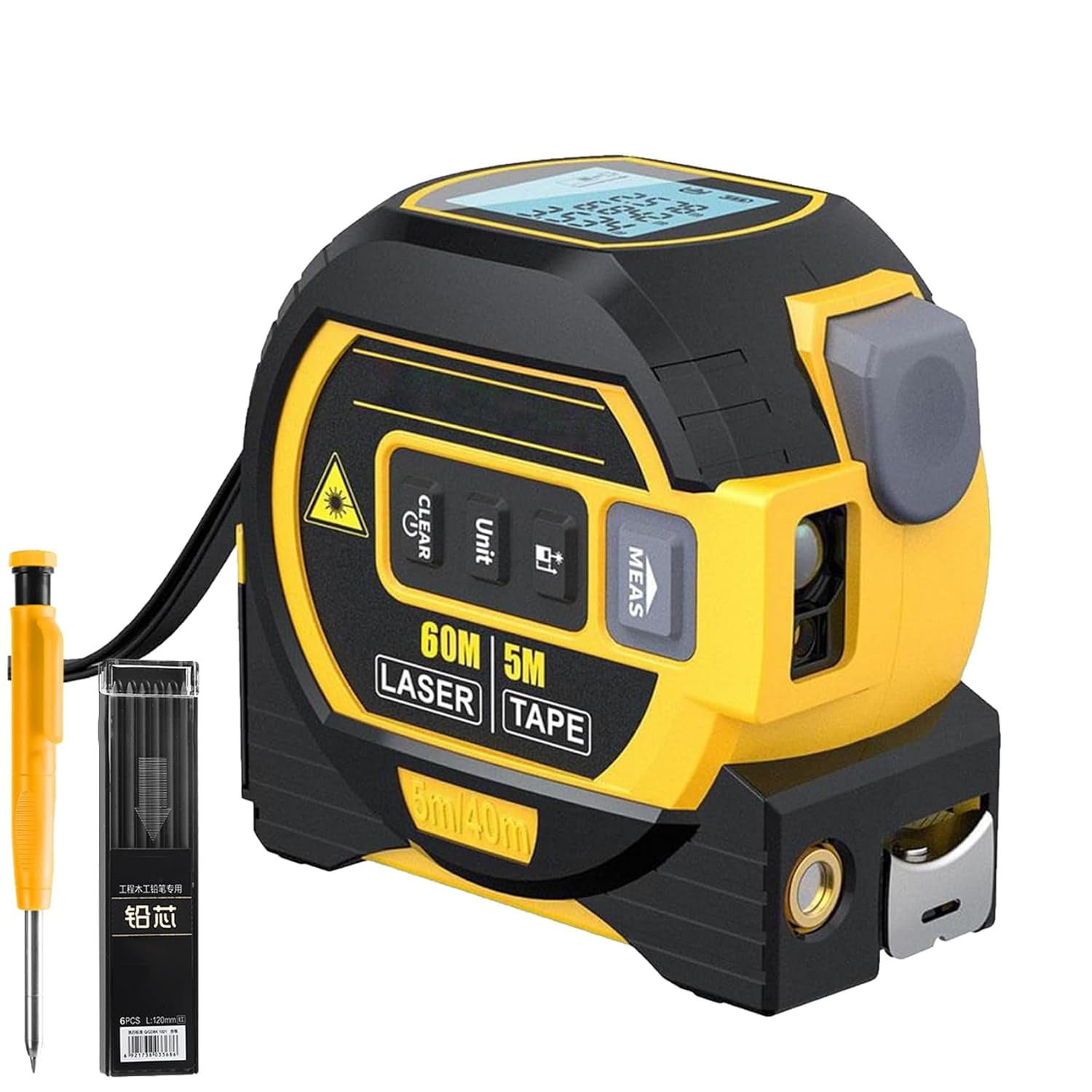 Rebanb™ 3-In-1 Digital Laser Measuring Tape, Rebanb Tape, 40/60M ...