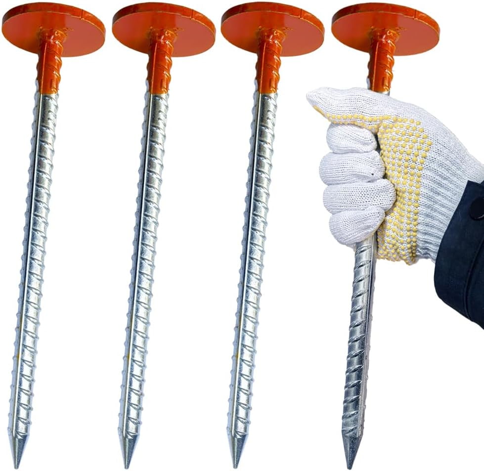 Rebar Survey Marker Stakes, 12 Inch Long - 1.35 LB Heavy Duty, Hi-Vis ...